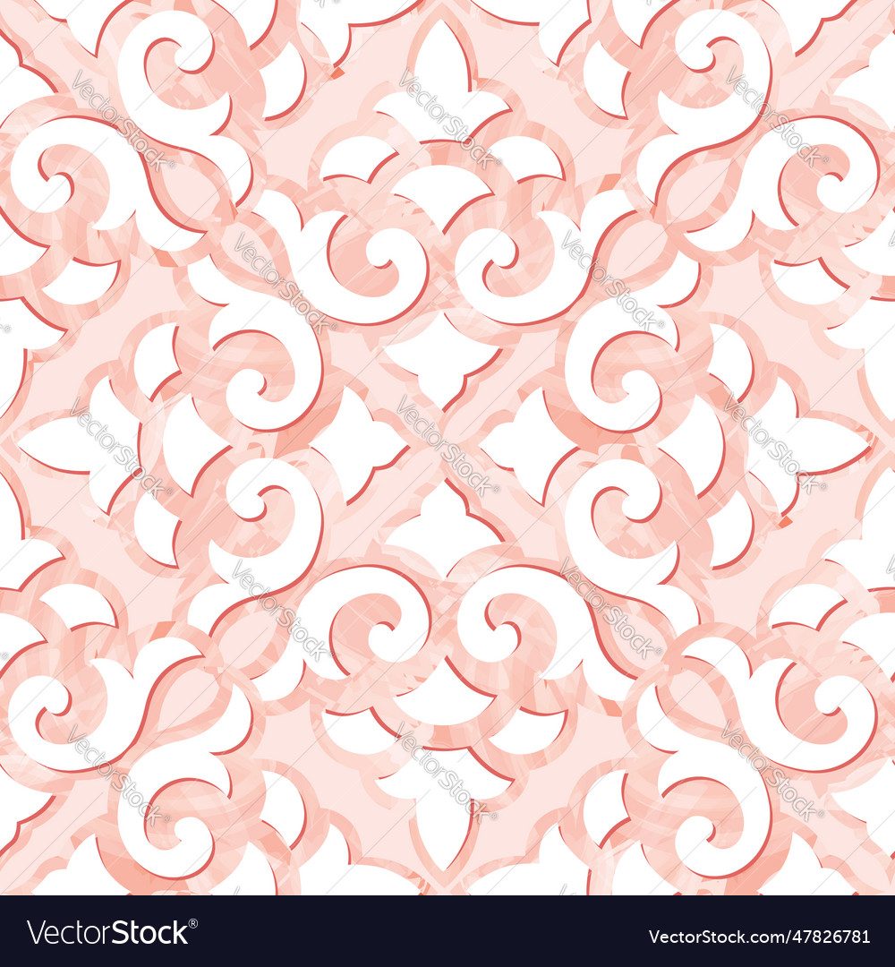 Abstract Floral Seamless Pattern Mosaic Royalty Free Vector