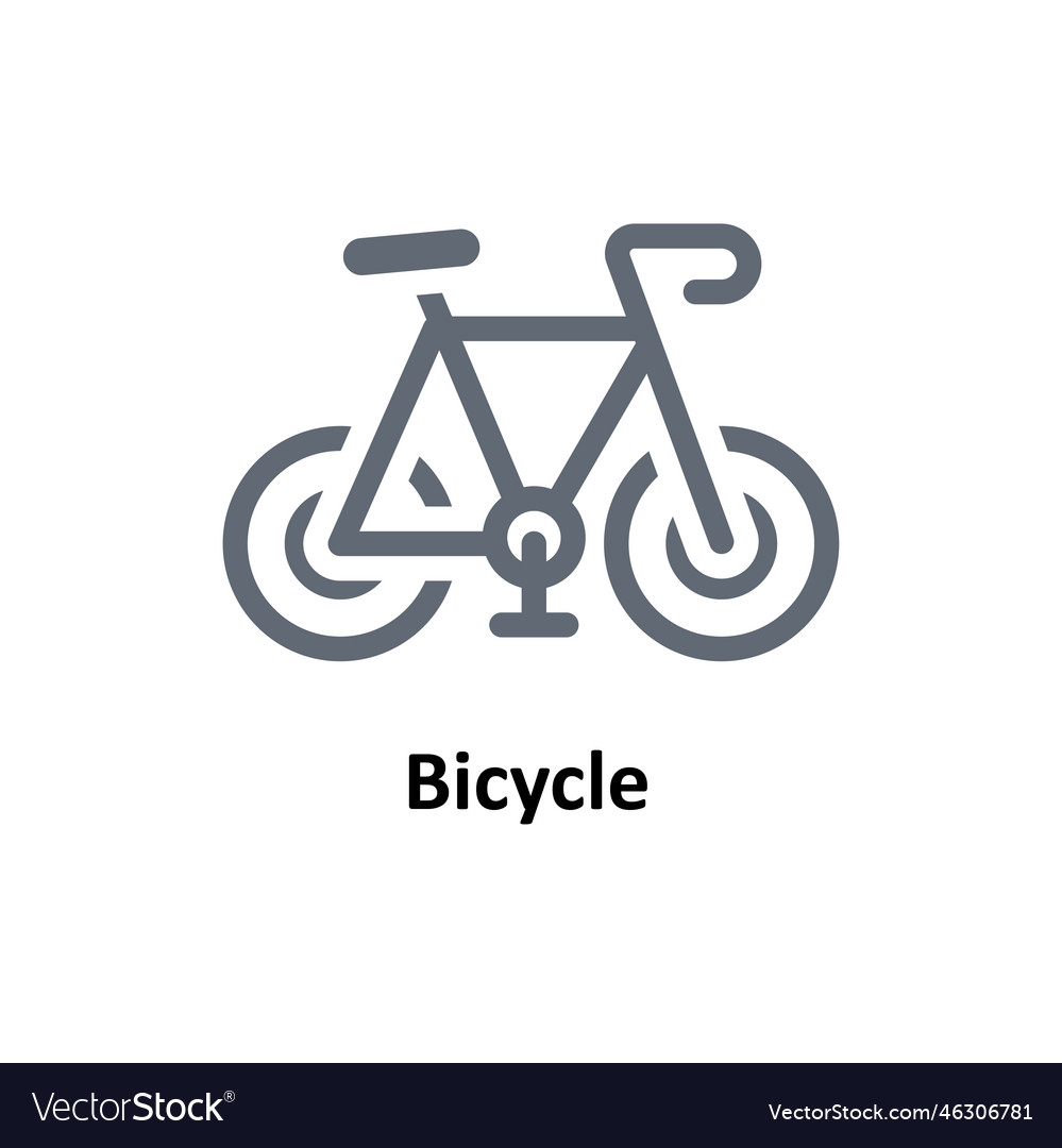 Bicycle solid icons simple stock illu Royalty Free Vector