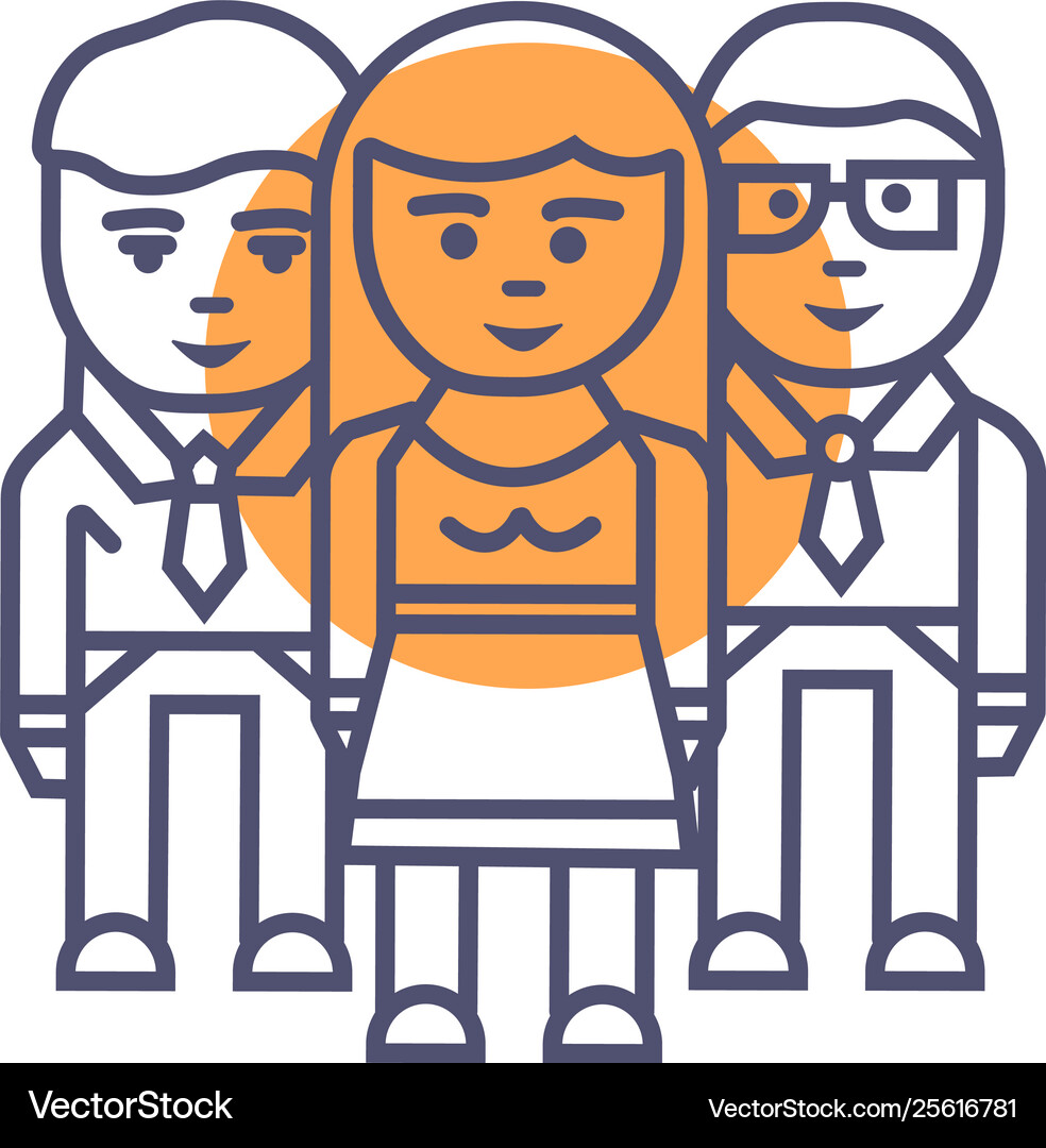 Business man icon- cute character Royalty Free Vector Image