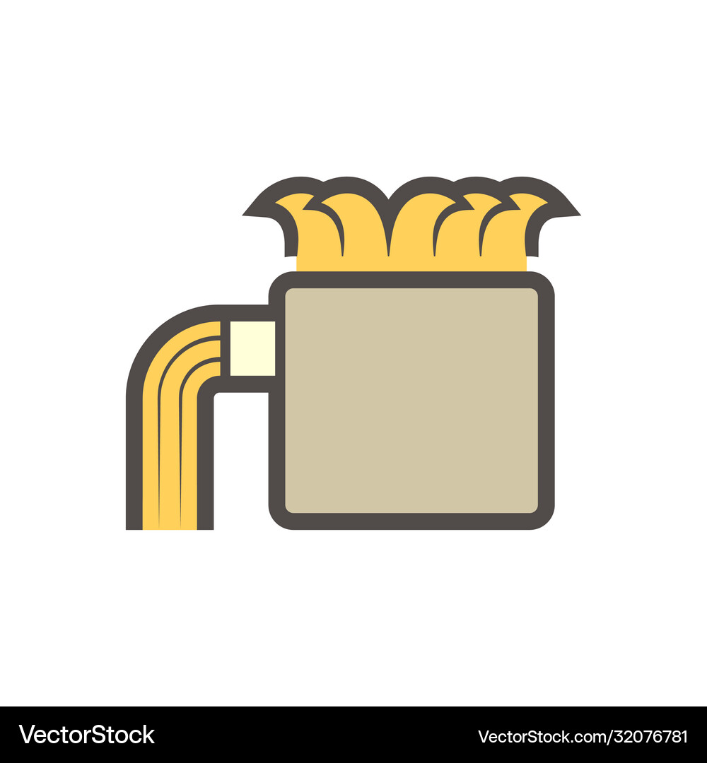 Garden water drainage and underground pipe icon Vector Image