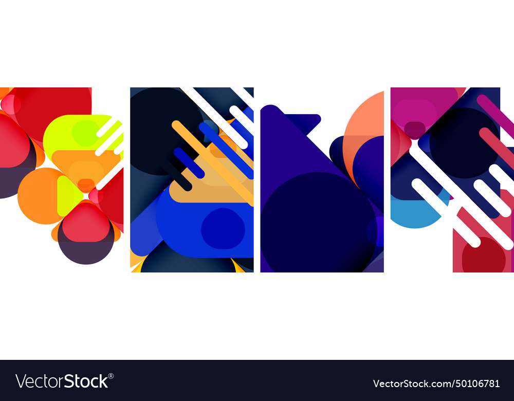 Geometric elements abstract backgrounds for Vector Image
