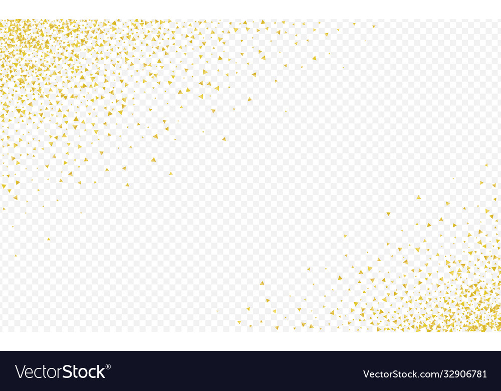 Gold sequin isolated transparent background Vector Image