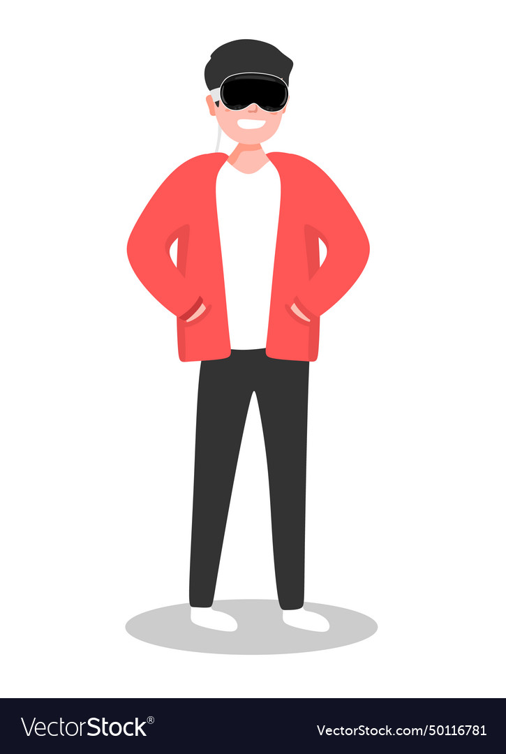 People using spatial computing devices Royalty Free Vector