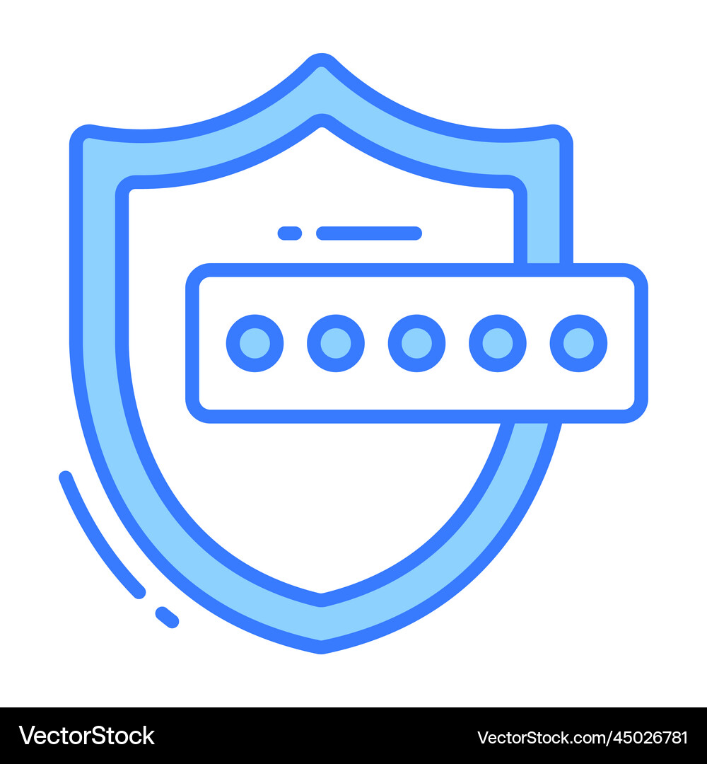 Shield icon for graphic and web design Royalty Free Vector