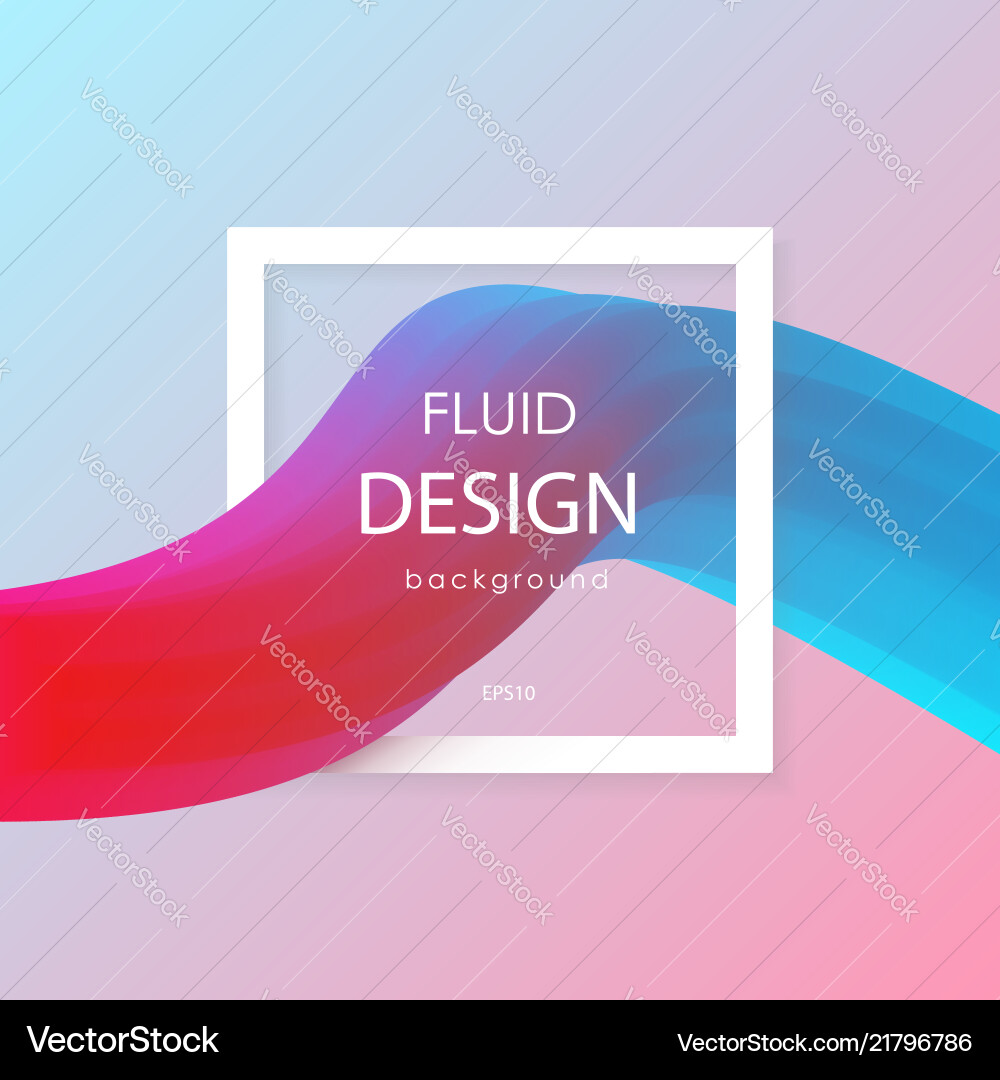 Abstract 3d liquid colorful shapes liquid color Vector Image