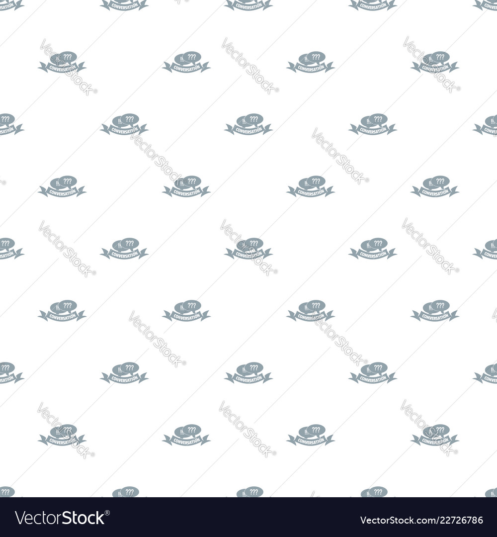 Conversation pattern seamless Royalty Free Vector Image