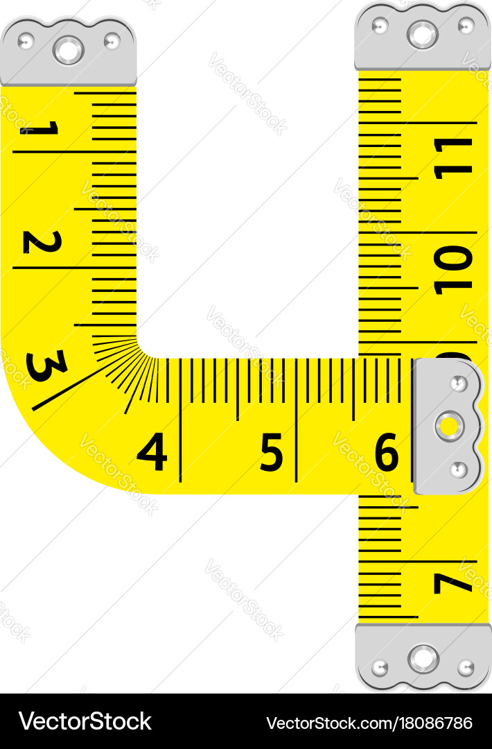 Number four ruler icon cartoon style Royalty Free Vector