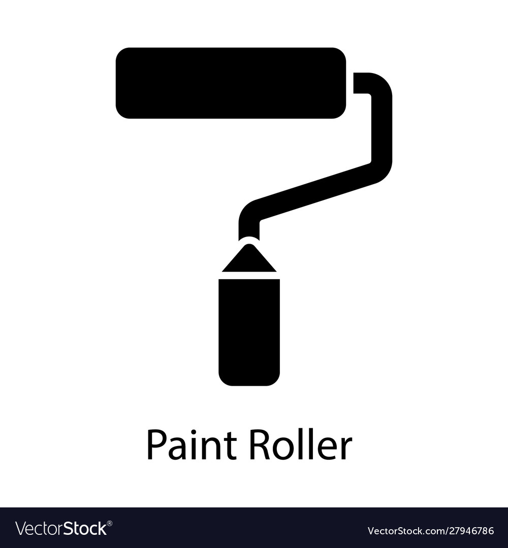 Paint roller Royalty Free Vector Image - VectorStock