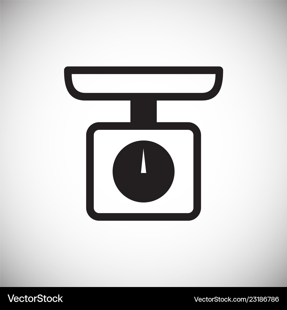 Scales icon on white background for graphic Vector Image