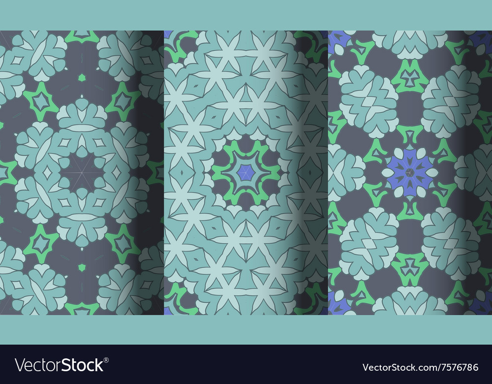 Seamless patterns set Royalty Free Vector Image