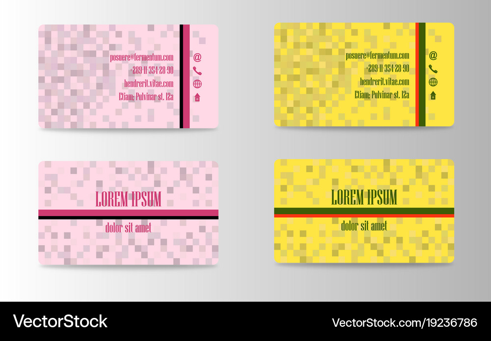 Visit card template Royalty Free Vector Image - VectorStock