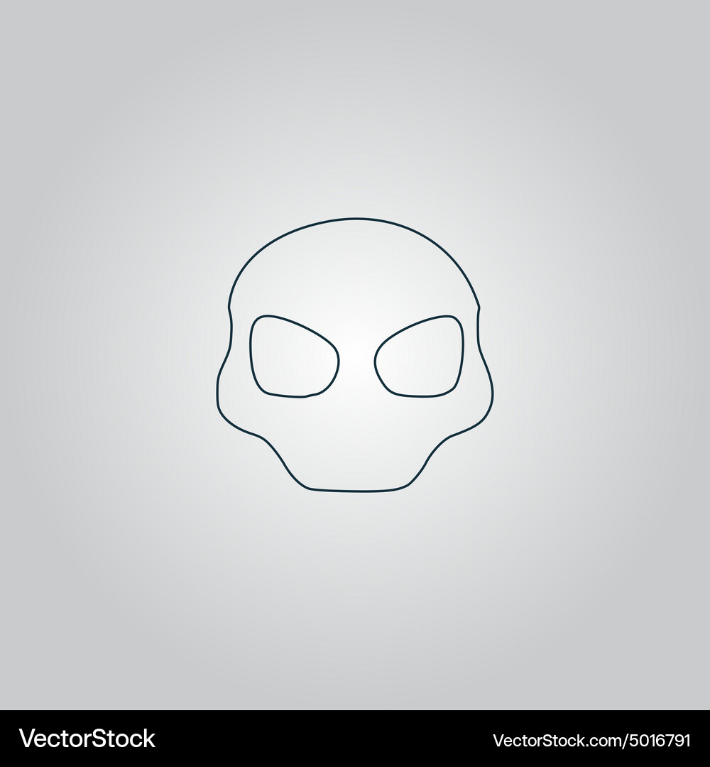 Alien head icon Royalty Free Vector Image - VectorStock