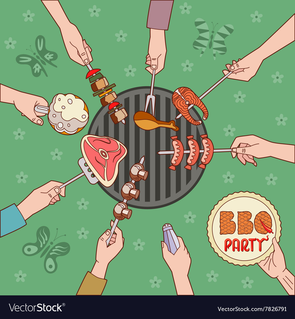 Bbq party Royalty Free Vector Image - VectorStock