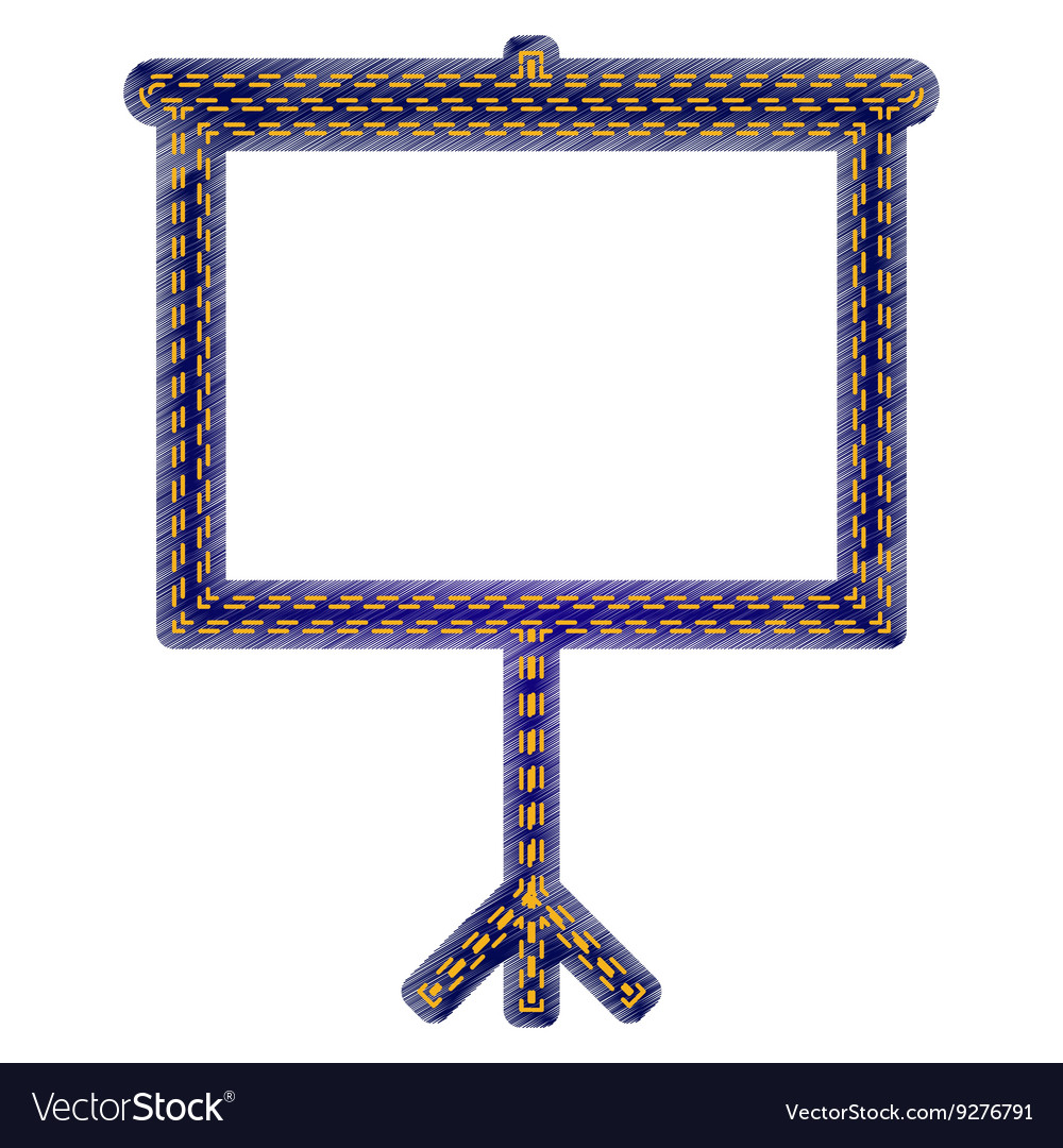 Blank projection screen Royalty Free Vector Image