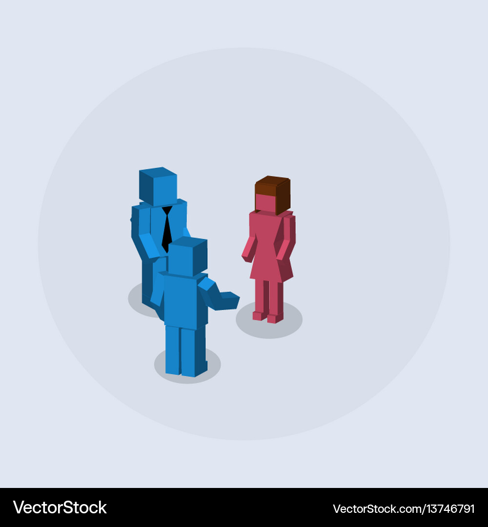 Communication of two colleagues on the work Vector Image