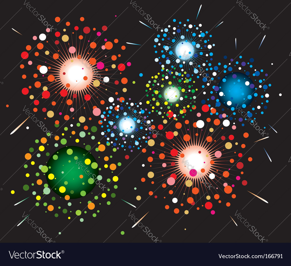 Fireworks Royalty Free Vector Image - VectorStock