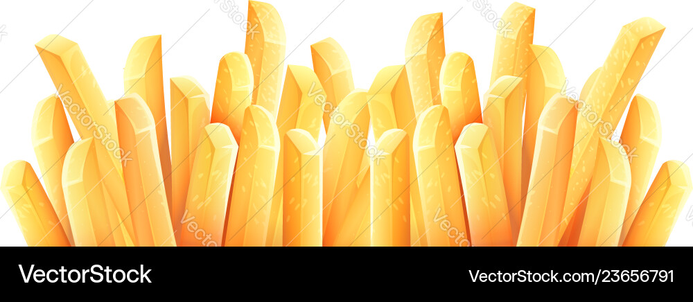 French fries roasted potato Royalty Free Vector Image