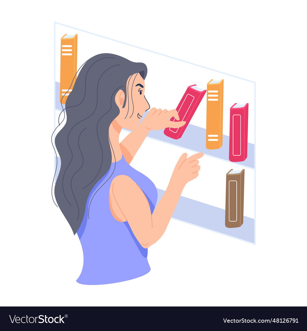 Library rack Royalty Free Vector Image - VectorStock