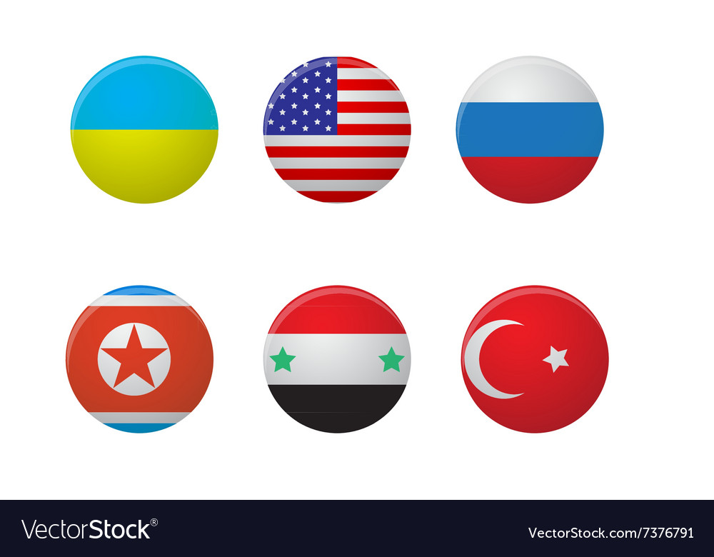 Set icon county Royalty Free Vector Image - VectorStock