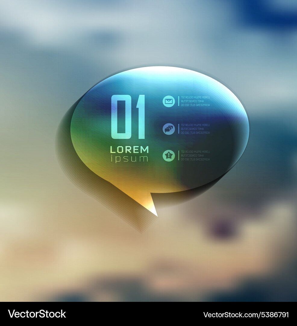 Transparent business infographics shadows options Vector Image