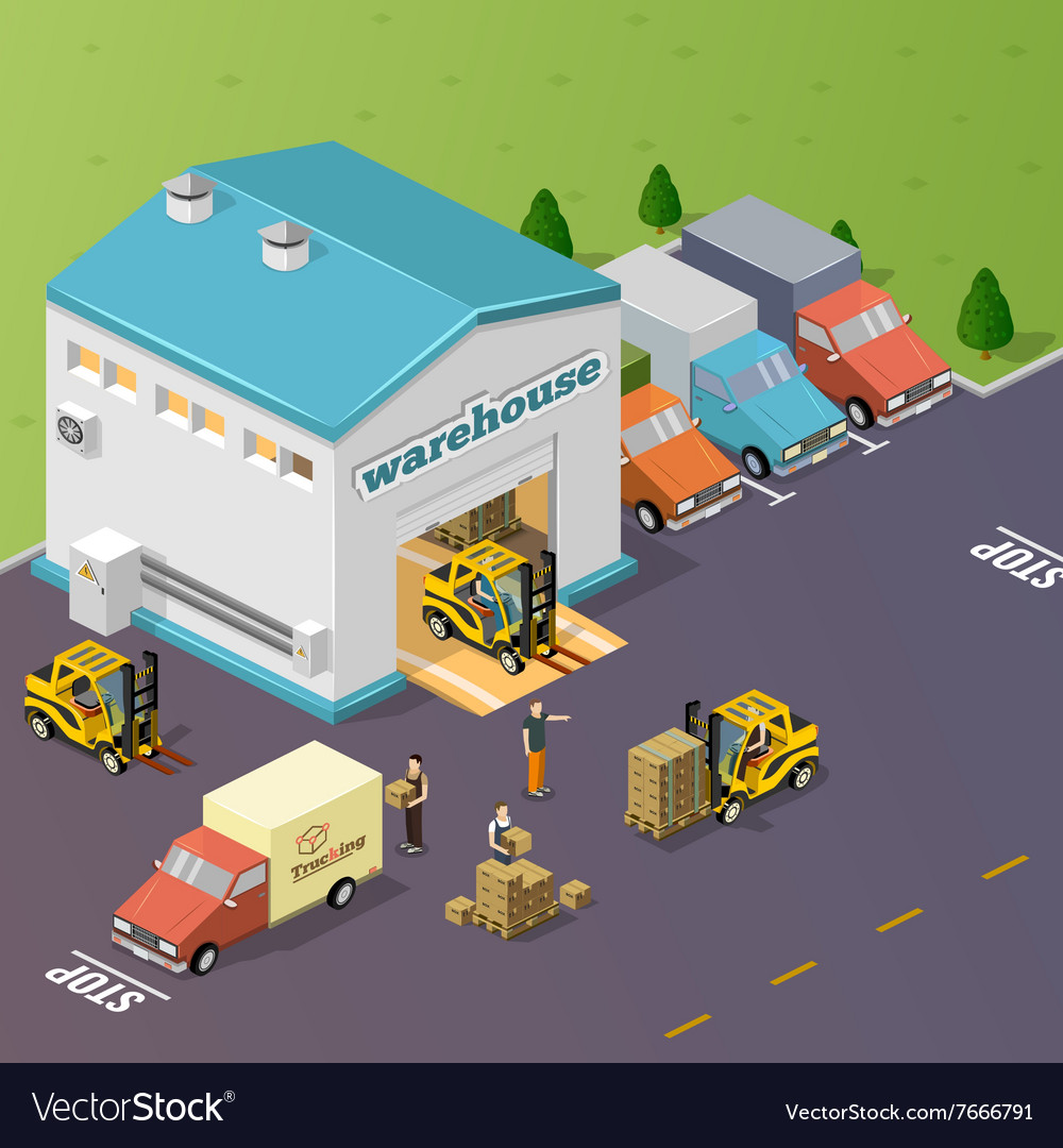 Warehouse Royalty Free Vector Image - VectorStock