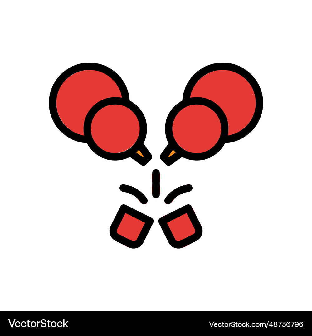 Calabash icon colored outline red orange colour Vector Image