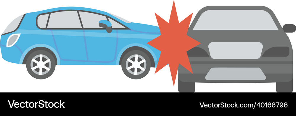 Car accident Royalty Free Vector Image - VectorStock