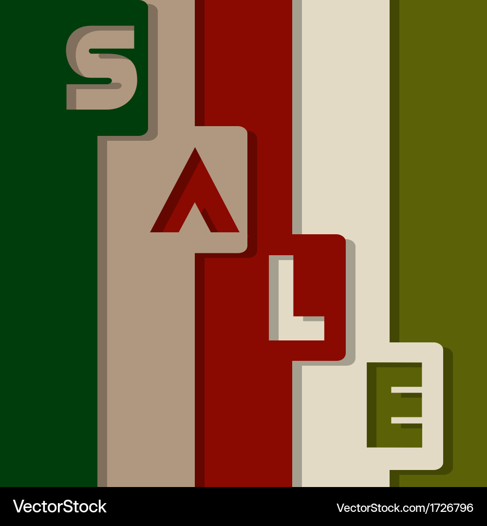 Christmas sale paper folding design Royalty Free Vector
