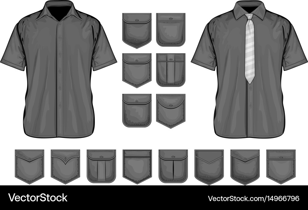 Collection of shirt Royalty Free Vector Image - VectorStock