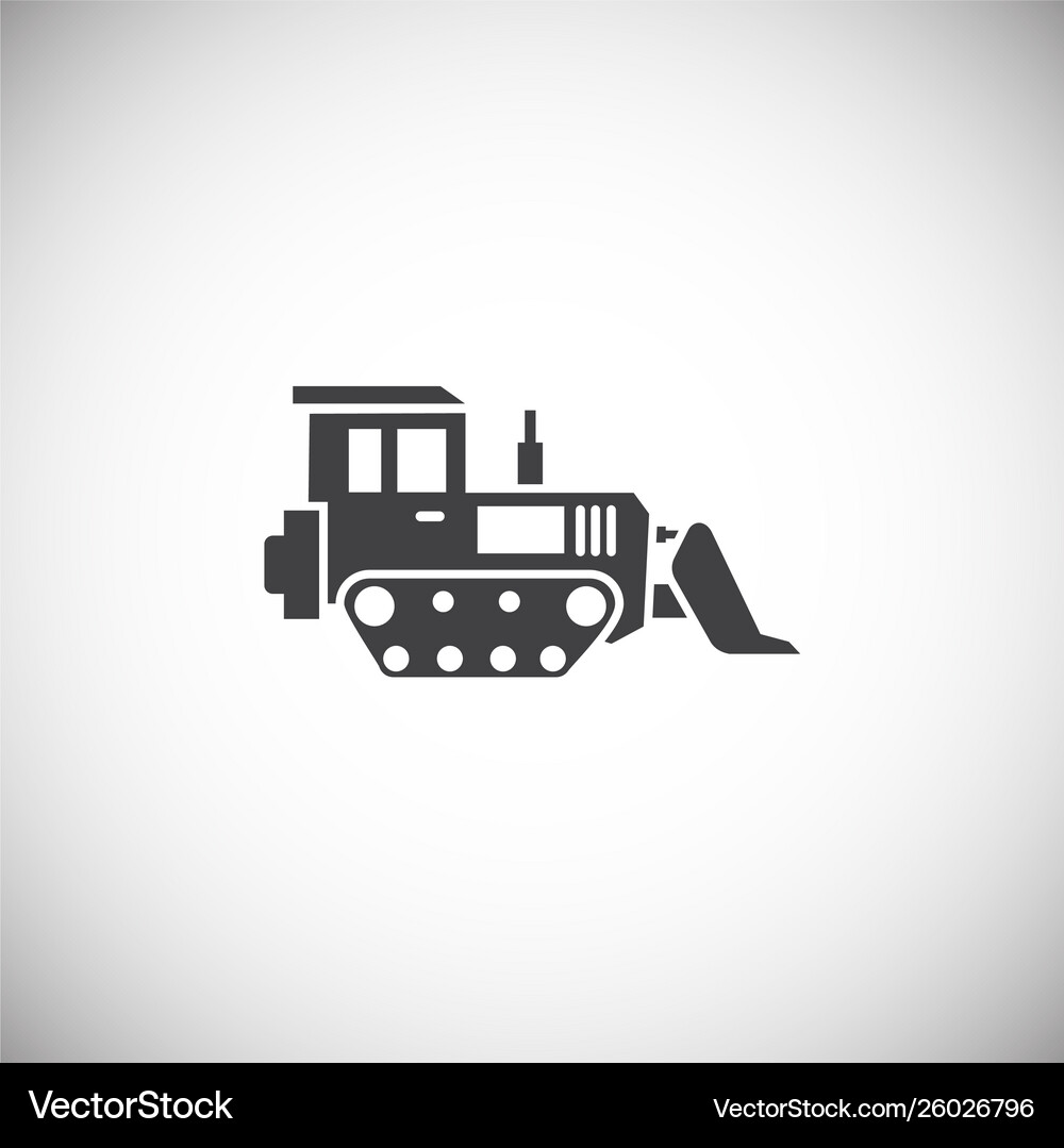 Heavy vehicle related icon on background Vector Image