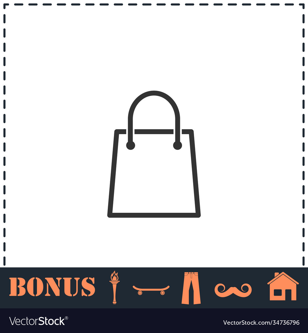 Pack icon flat Royalty Free Vector Image - VectorStock