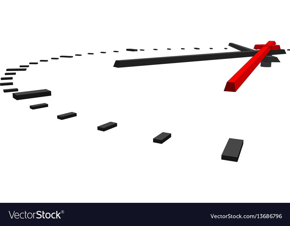 Round clock Royalty Free Vector Image - VectorStock