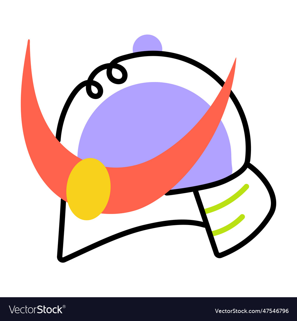 Samurai hat Royalty Free Vector Image - VectorStock