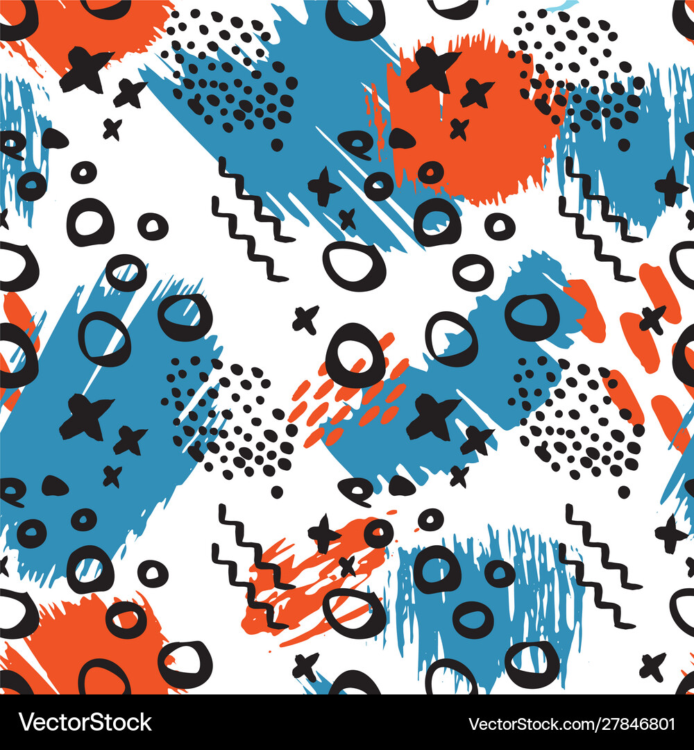 Abstract Grunge Art Pattern Royalty Free Vector Image
