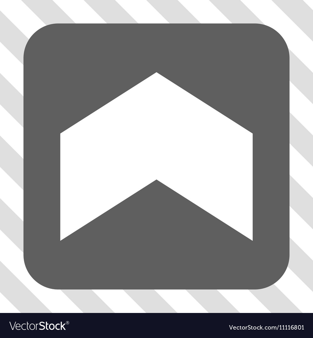 Direction up rounded square button Royalty Free Vector Image