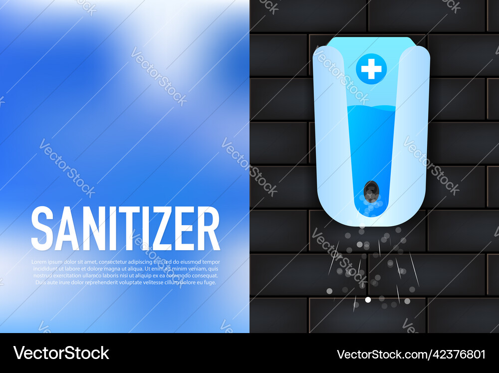 Disinfection sanitizer on transparent background Vector Image