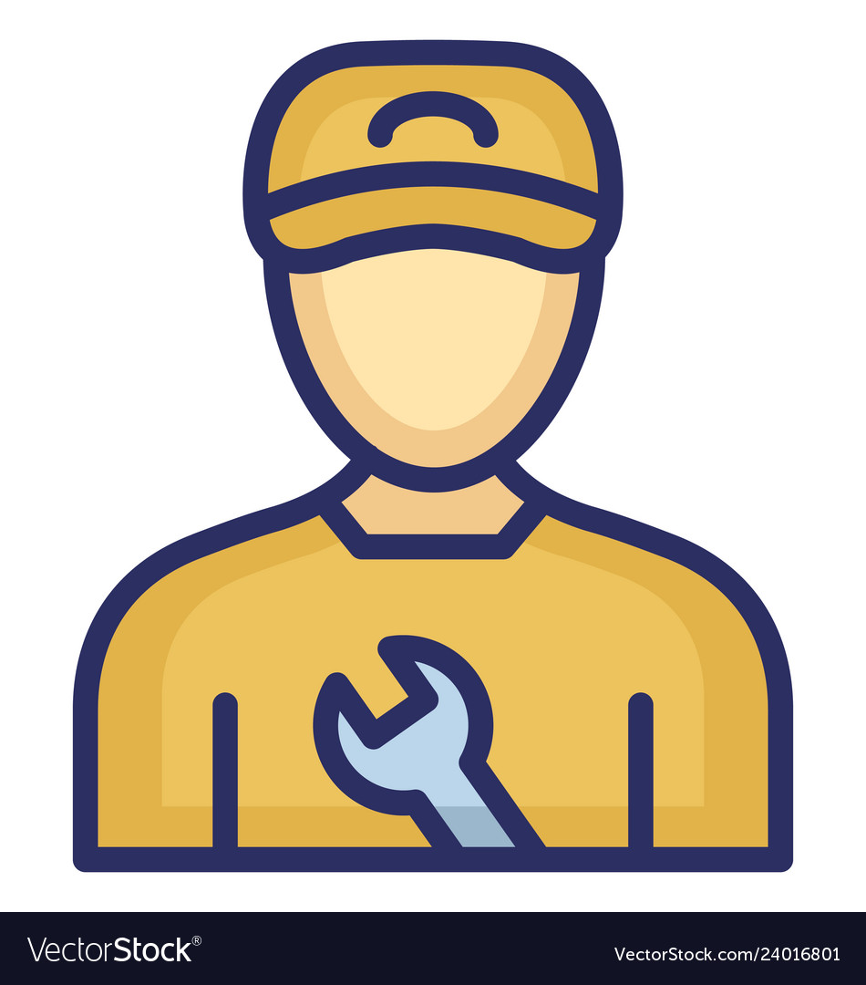 Engineer avatar worker architect construction Vector Image