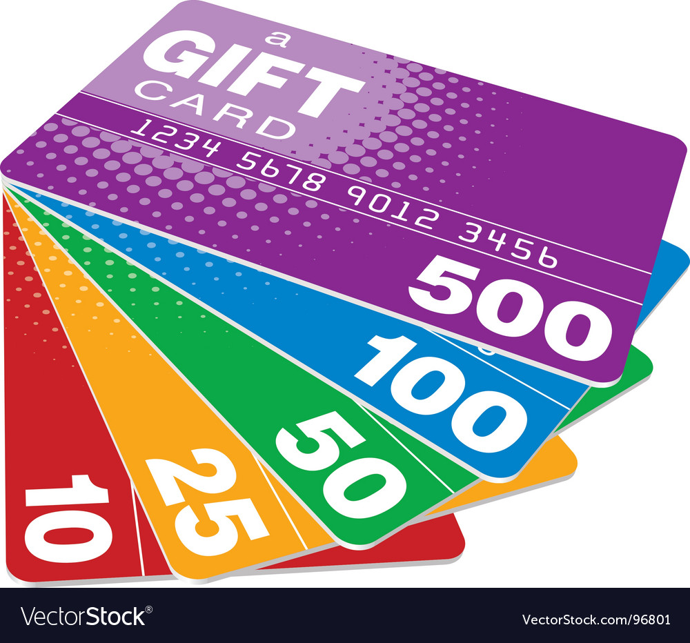 Gift cards Royalty Free Vector Image - VectorStock