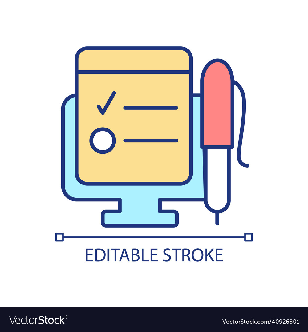 Multiple tasks scheduling rgb color icon Vector Image