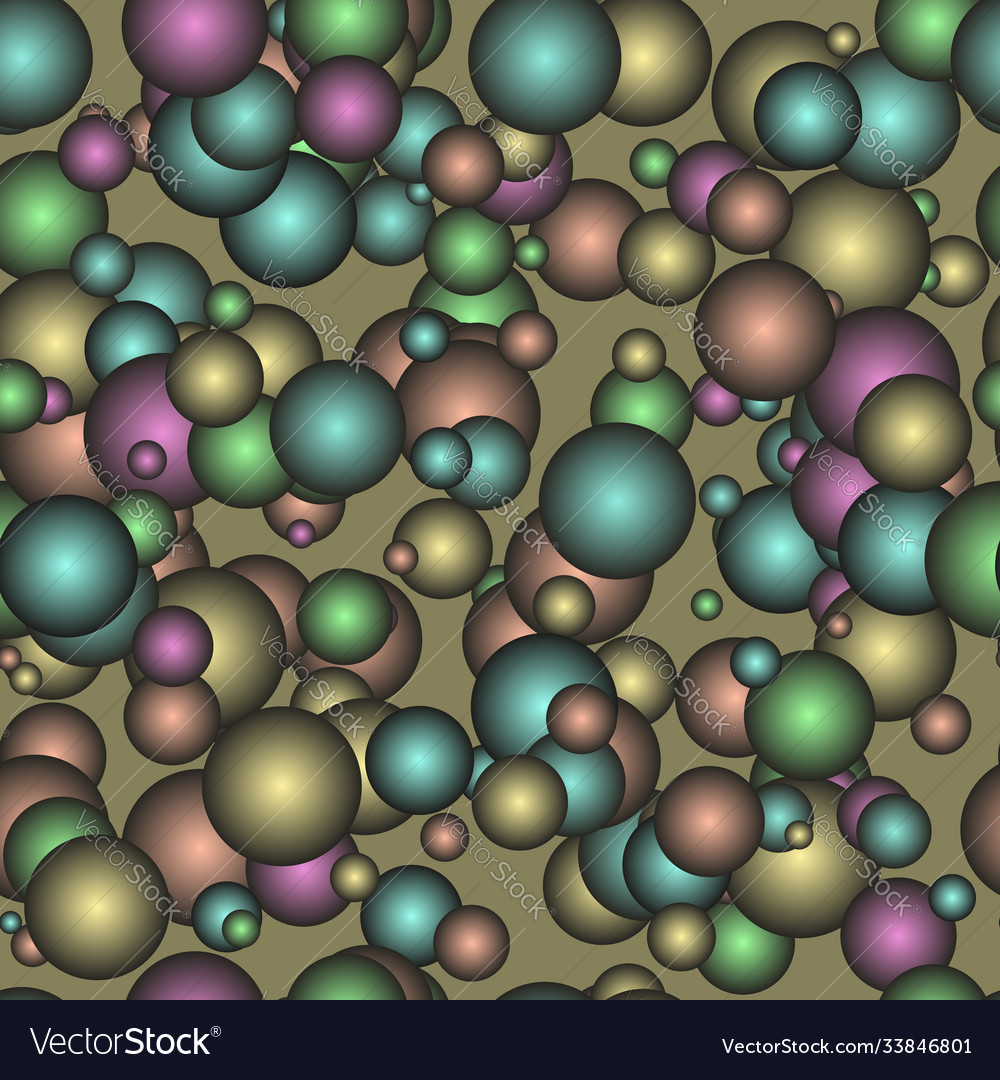 Seamless geometric pattern balls Royalty Free Vector Image