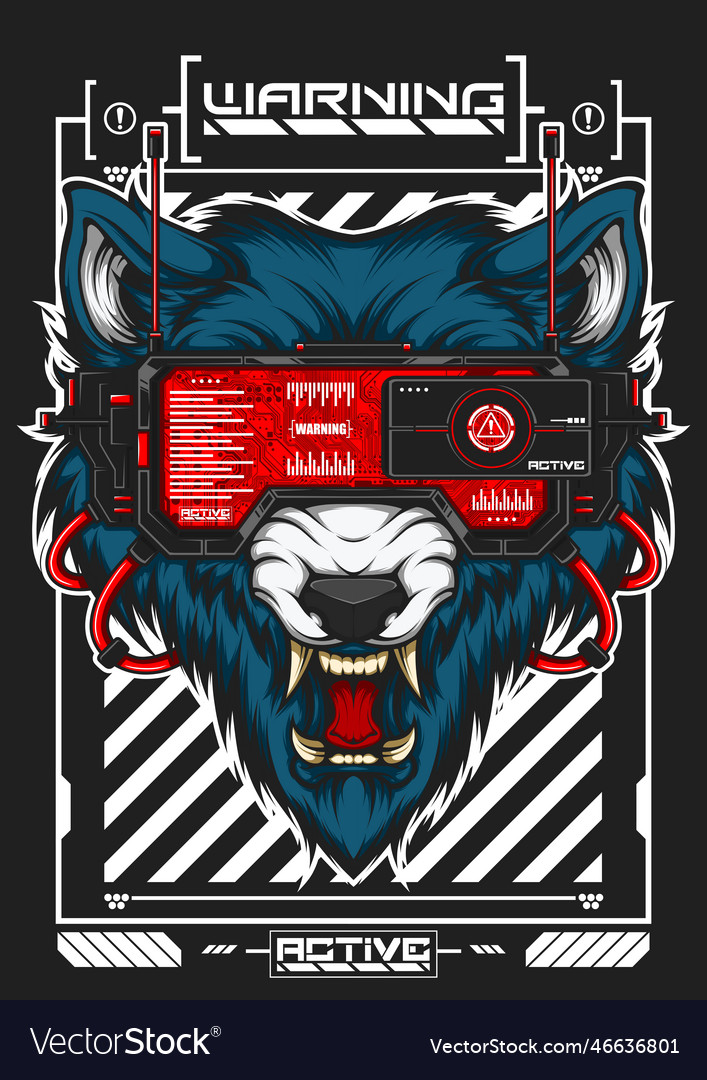 Wolf head Royalty Free Vector Image - VectorStock