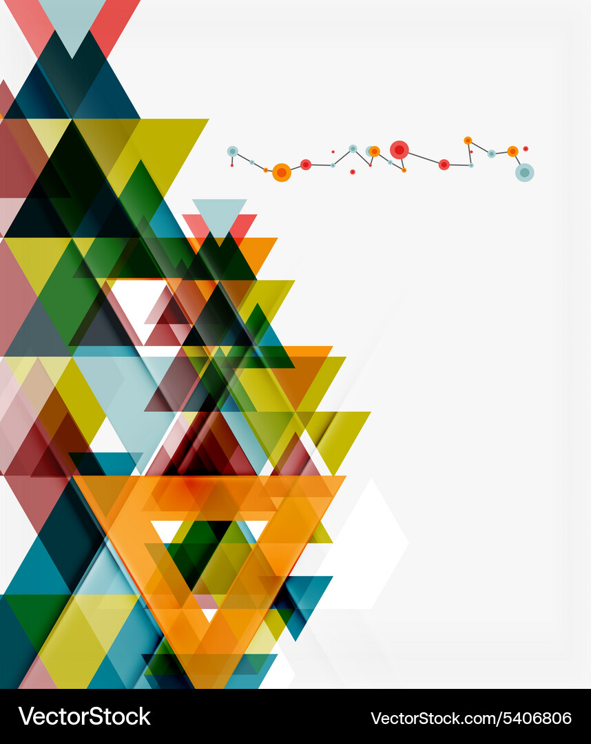 Clean colorful unusual geometric pattern design Vector Image