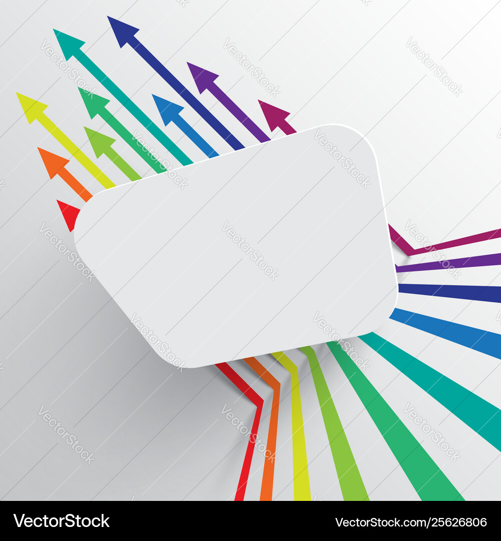 Colorful and clean template with arrows Royalty Free Vector