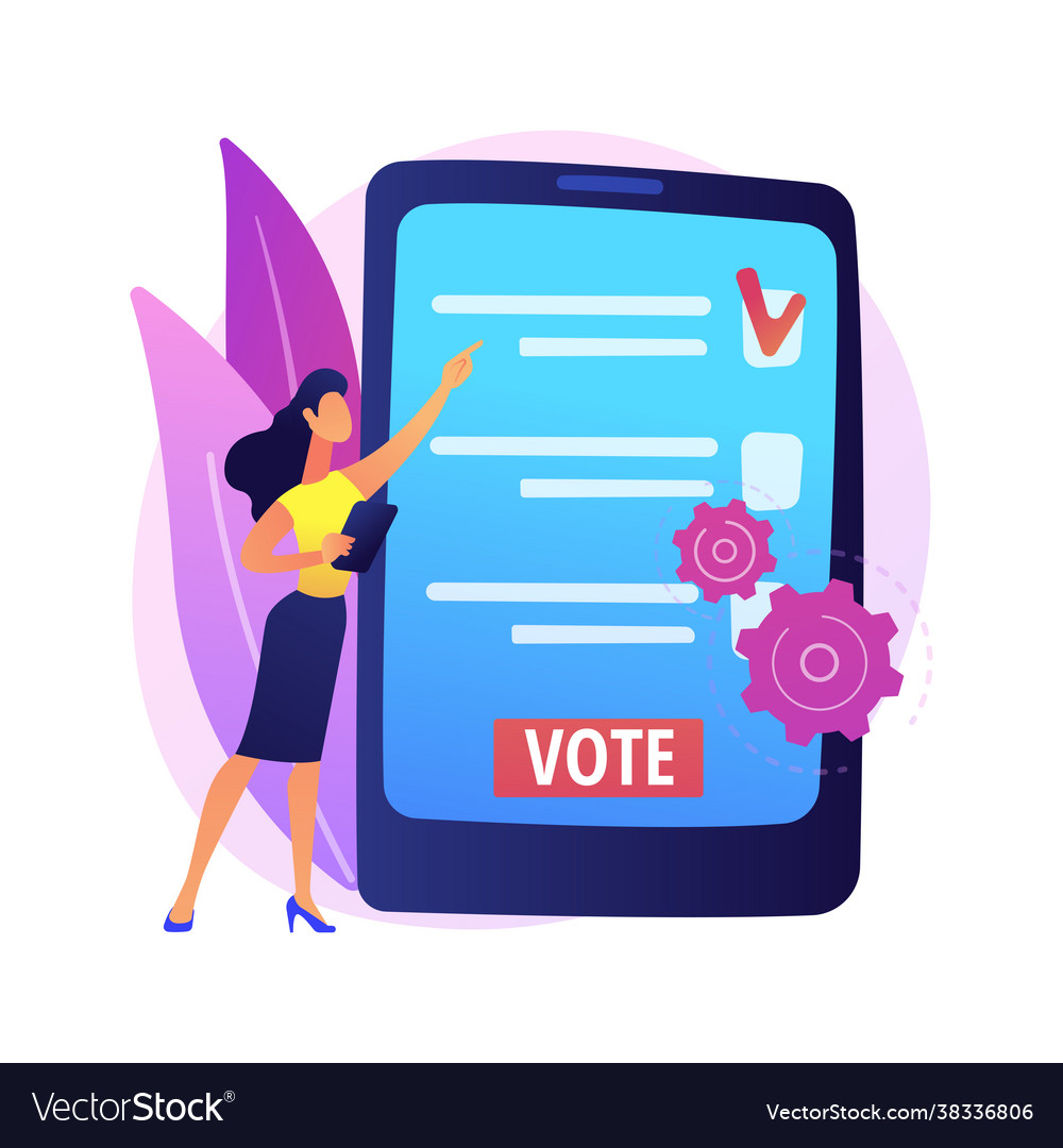 Electronic voting abstract concept Royalty Free Vector Image Electronic voting abstract concept Royalty Free Vector Image