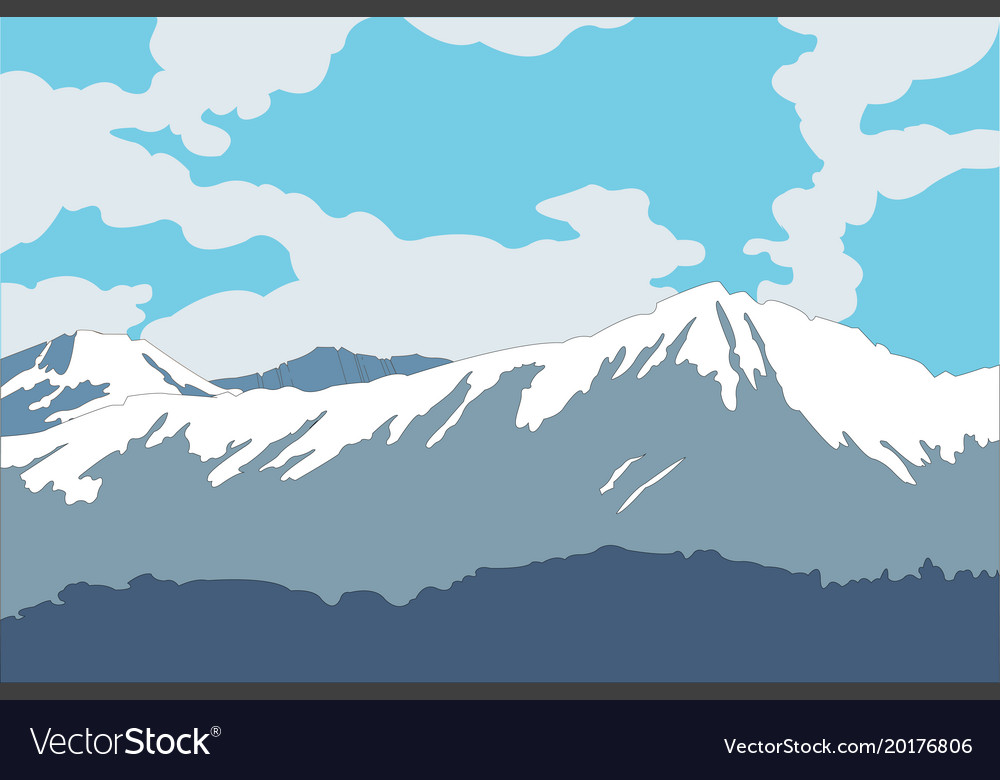 Mountains Royalty Free Vector Image - VectorStock