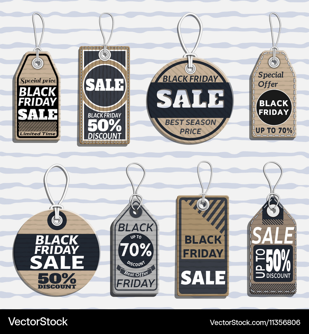 Set of sale tags different tags design Royalty Free Vector