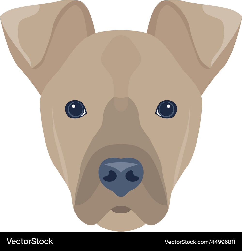 A flat icon design of dog Royalty Free Vector Image