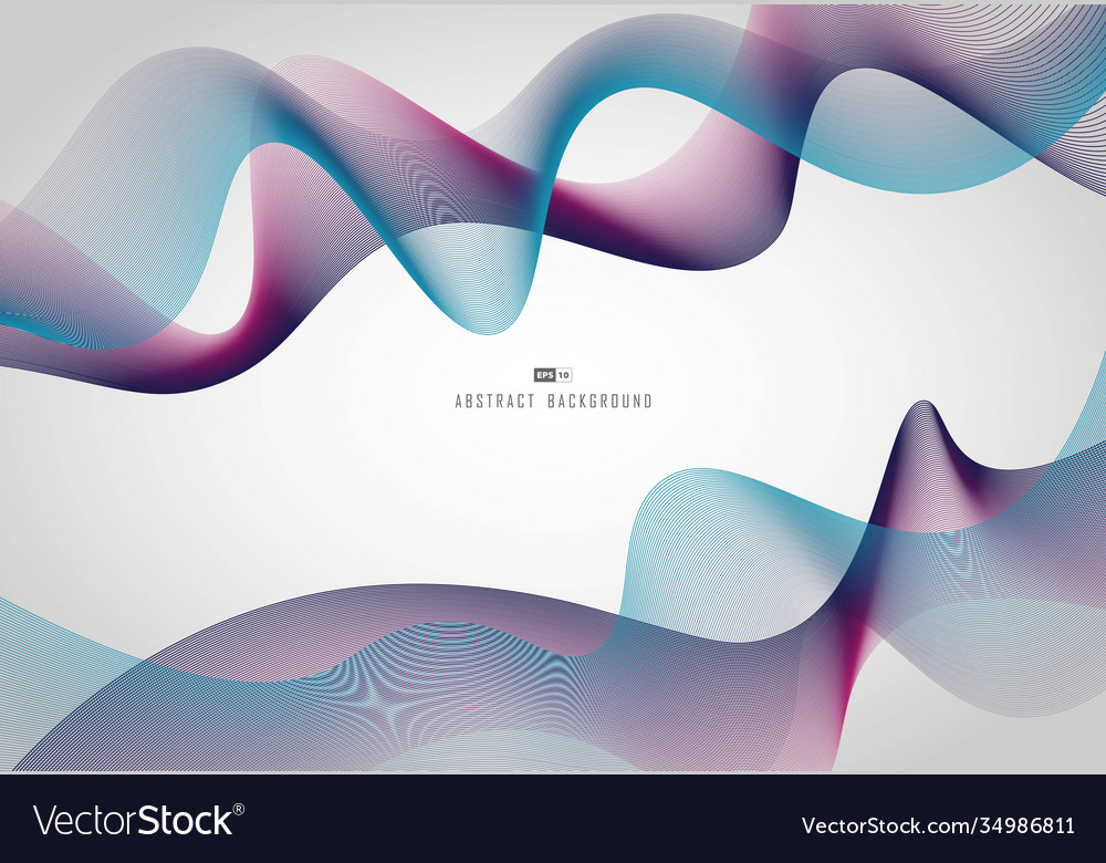 Abstract line tech pattern wavy violet Royalty Free Vector