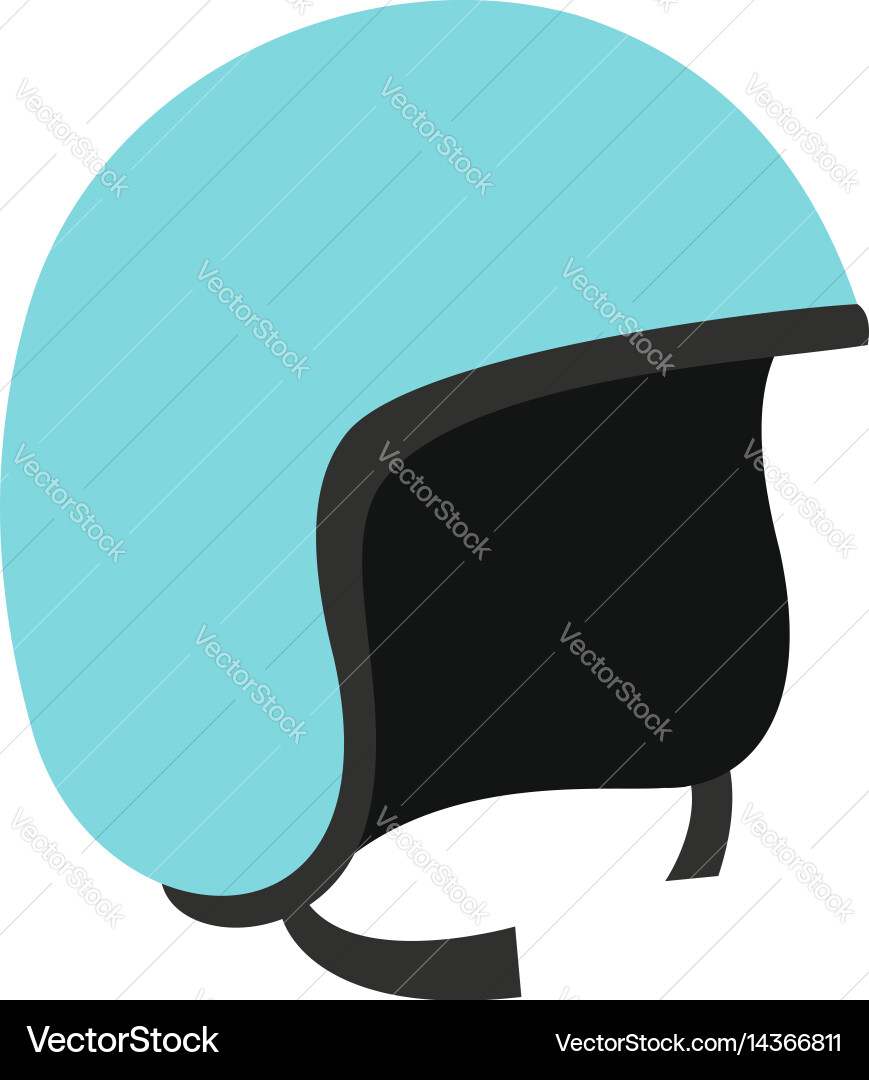 Blue safety helmet icon isolated Royalty Free Vector Image