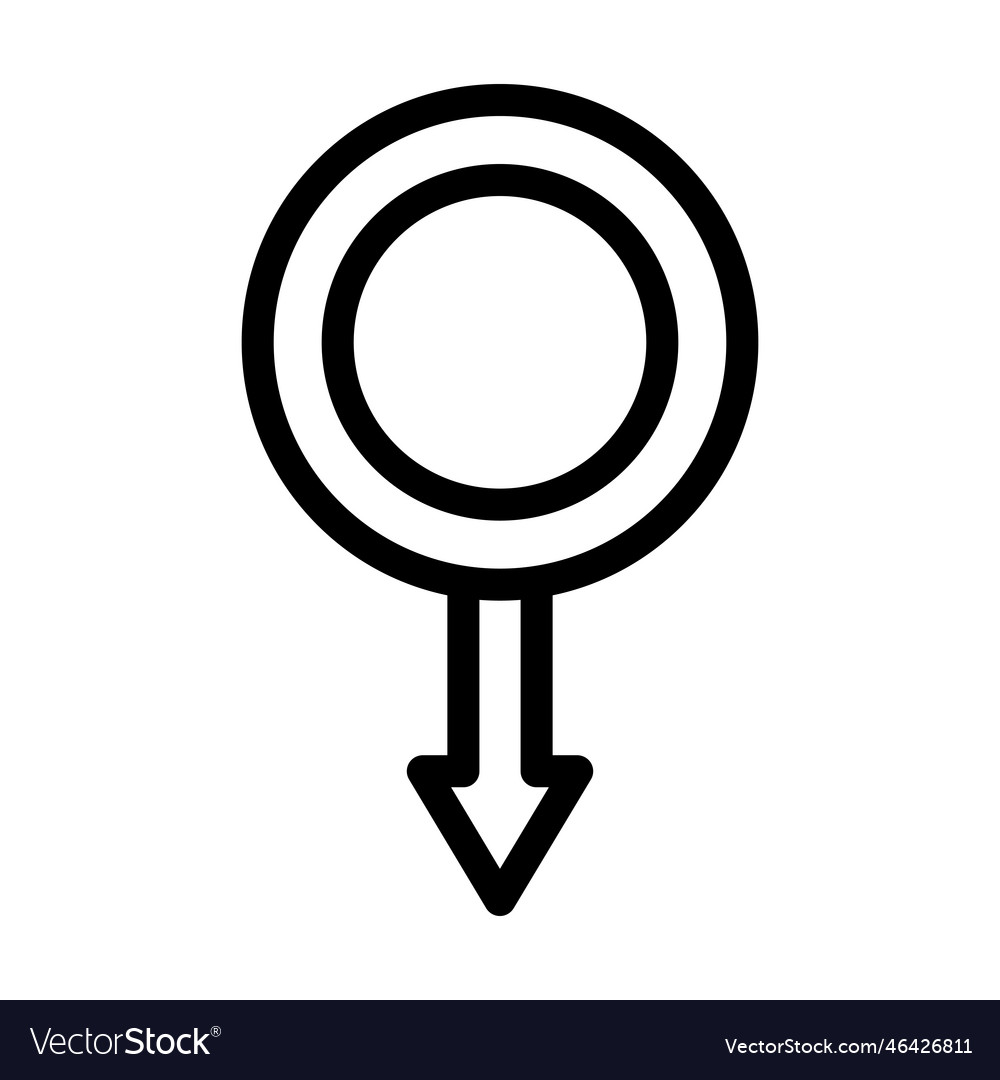 Female thick line icon for personal Royalty Free Vector